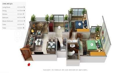 1 BHK / Bedroom Apartment / Flat for rent in Arihant Aksh Badlapur ...