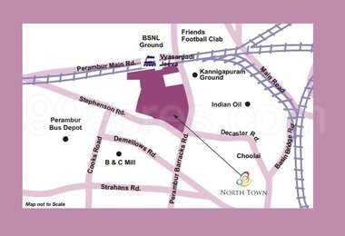 North Town Builders Arihant North Town Map - Perambur, Chennai North ...