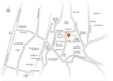 Arise Group Arise Atlantis Map - Jagatpur, Ahmedabad North Location Map