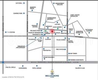 Arista Lifespaces Arista Belevedere Park Map - Bodakdev, Ahmedabad West ...