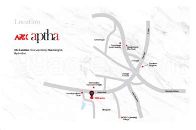 ARK Builders Ark Aptha Map - Karmanghat, Hyderabad Location Map
