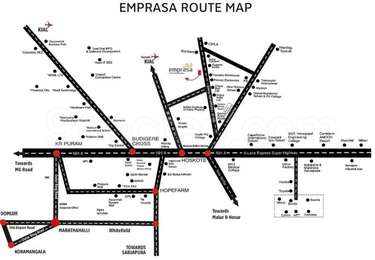 Artha Property Builders Artha Emprasa Map - Kambalipura, Hoskote ...
