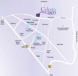 Arun Developers Arun Celesta Neo Map - Chikhali, Pune Location Map