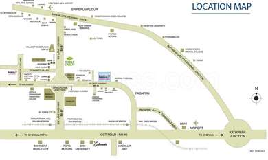 Arun Excello Builders Arun Madhulika Map - Padappai, Kanchipuram ...