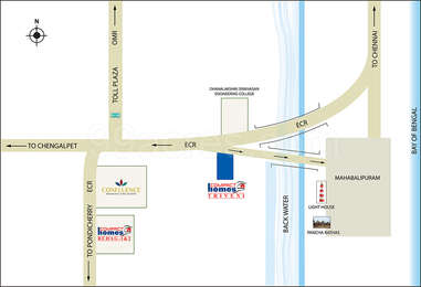 Arun Excello Builders Arun Excello Compact Homes Triveni Map ...