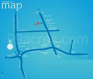 Arun Shelters Builders Arun Kaustubha Map - Thanisandra, Bangalore ...