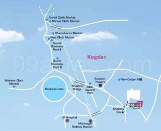 Arvind Smartspaces Trade Square Map - Maninagar, Ahmedabad Location Map