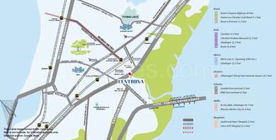 Larsen and Toubro - Realty Division LnT Zen at 77 Crossroads Map ...