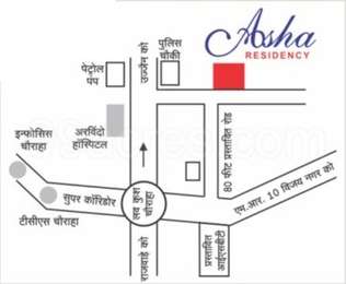 Asha Jas Developers India Asha Residency Map - Super Corridor, Indore ...