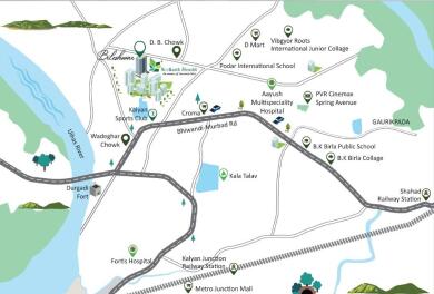 Ashapura Combines Ashapura Bileshwar Nature Homes Map - Kalyan West ...