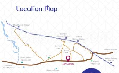 Ashapura Global Projects Asha Icon Map - Dombivli East, Mumbai Location Map