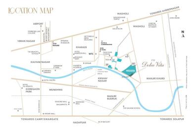 VTP Realty VTP Dolce Vita Map - Kharadi, Pune Location Map