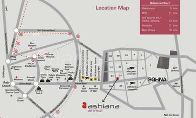 Ashiana Housing Ashiana Anmol Map - Sohna, Gurgaon Location Map