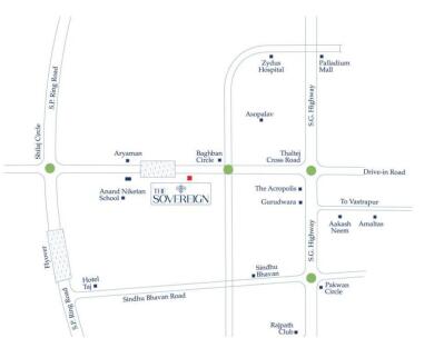Ashima Limited The Sovereign Map - Thaltej Shilaj Road, Ahmedabad West ...