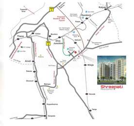 Shreesilver Group Shreepati Residency Map - Shilphata, Navi Mumbai ...