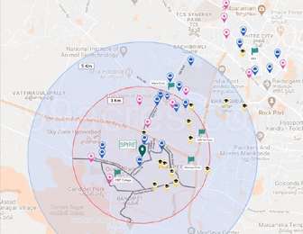 ASBL Spire Map - Kokapet, Hyderabad Location Map