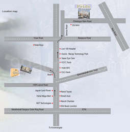 Ashrith Shelter Ashrith SLV Pride Map - Pragathi Nagar, Hosa Road ...