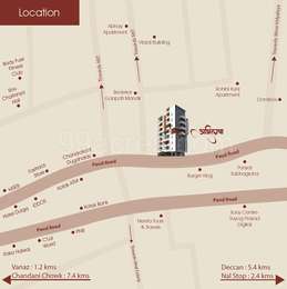 Ashwamedh Spaces Ashwamedh Abhilasha Map - Kothrud, Pune Location Map