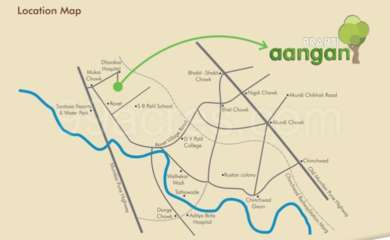 Asia Developers Asia Prapti Aangan Map - Ravet, Pune Location Map