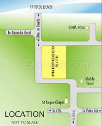 Asian Constructions Asian Paradise Map - Varca, South Goa Location Map