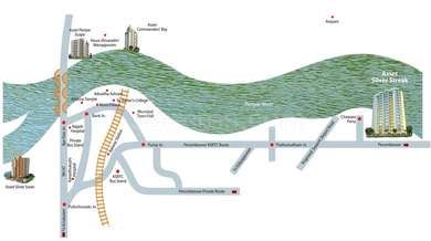 Asset Homes Asset Silver Streak Map - Aluva, Kochi Location Map