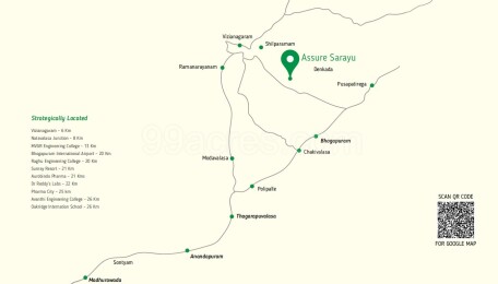 Assure Estates Assure Sarayu Map - Gunupuru, Vizianagaram Location Map