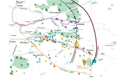 ATCO Projects ATCO La Vivant Map - Sarjapur, Bangalore Location Map