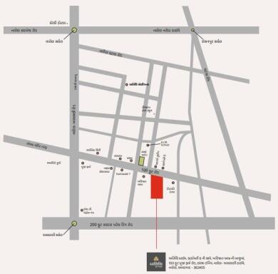 Atithi Builders Atithi Prime Map - Narol, Ahmedabad East Location Map