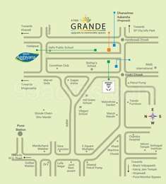 Atria Construction Builders Atria Grande Map - Undri, Pune Location Map