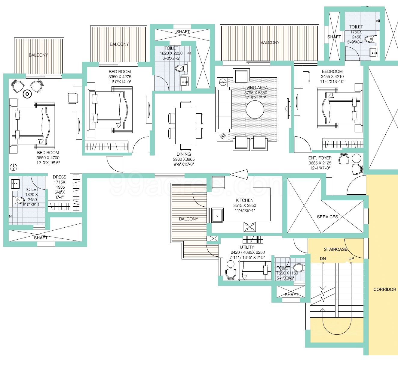 ATS Group ATS Tourmaline Floor Plan - Sector-109 Gurgaon