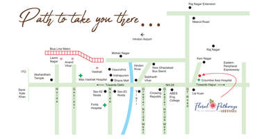 ATS Homekraft Floral Pathways Map - NH 24 Highway, Ghaziabad Location Map