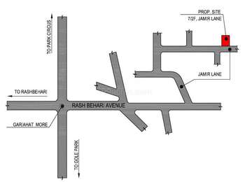 ATTCON Projects Attcon Deepika Apartment Map - Gariahat, Kolkata ...