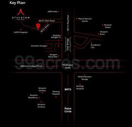 Atulyam Builders Rajkot Atulyam Prime Map - Madhapar, Rajkot Location Map