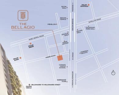 Palak And Sankalp Realty AUM The Bellagio Map - Sanidhya, Ahmedabad ...