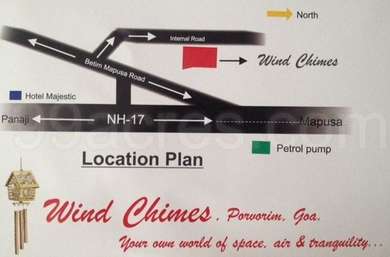 Aura Builders Goa Aura Wind Chimes Map - Porvorim, North Goa Location Map