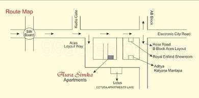 Aura Constructions Aura Simha Map - Kudlu Gate, Bangalore South ...