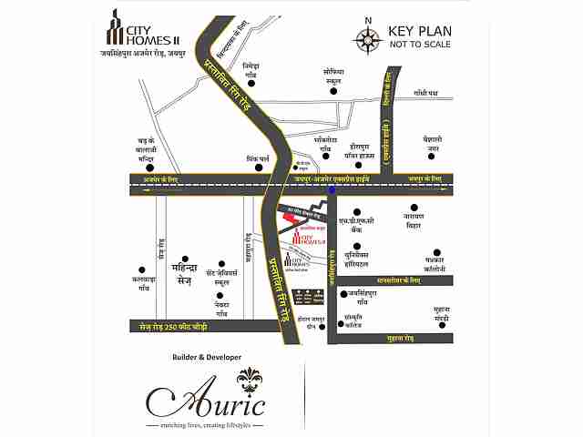 Auric City Homes 2 Jaipur, Jaisinghpura Resale Price List, Brochure ...