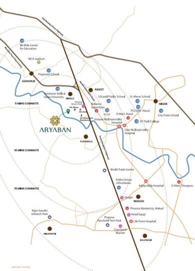 GK Associates And Aurigaa Realtors GK Aryaban Map - Ravet, Pune ...