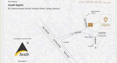 Avadh Group Avadh Regalia Map - Italva, Navsari Location Map