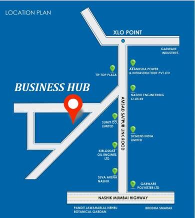Avadh Group Nasik Avadh Business Hub Map - Ambad, Nasik Location Map