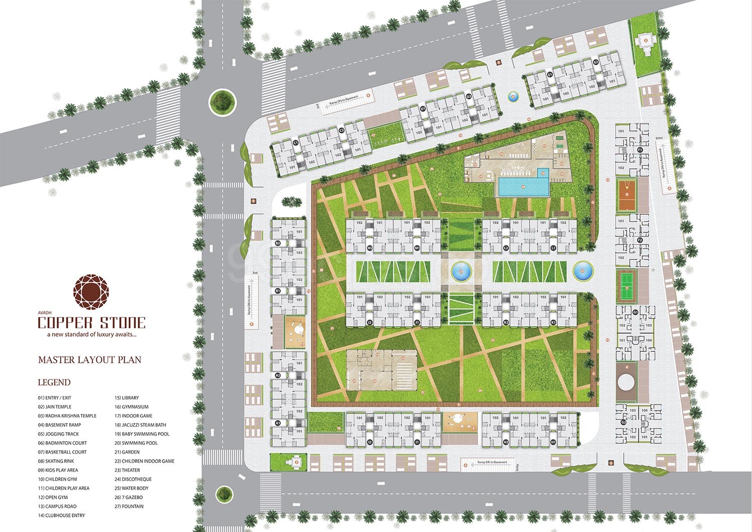 Avadh Group Avadh Copper Stone Floor Plan - Avadh Copper Stone Dumas Surat