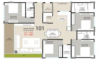 Avadh Group Avadh Copper Stone Floor Plan - Avadh Copper Stone Dumas Surat