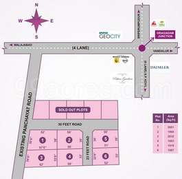 Avani Real Estate Avani Prithvi Enclave Map - Oragadam, Chennai ...