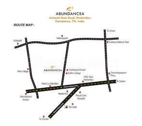 Avanttiiva Housing Avanttiiva Abundancea Map - Neelambur, Coimbatore ...