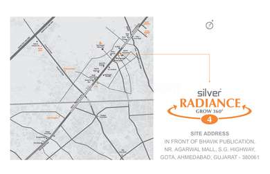 Avirat Infrastructure Avirat Silver Radiance 4 Map - Gota, Ahmedabad ...
