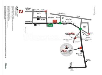 ACE Group Ace City Map - Sector 1 Greater Noida West Location Map