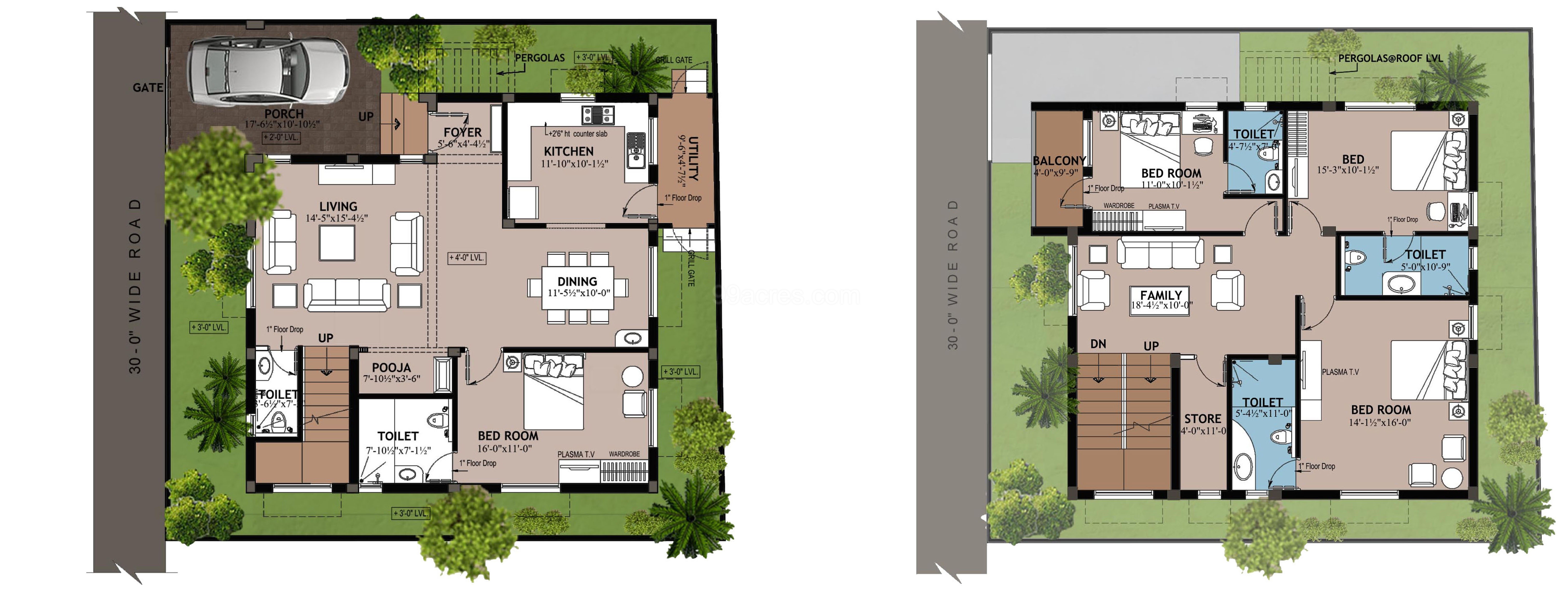 AVR SS Builders AVR Krishna Villa Floor Plan - AVR Krishna Villa ...