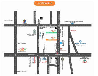 AVS Builders AVS Jasmine Valley Map - Bagalur, Hosur Location Map