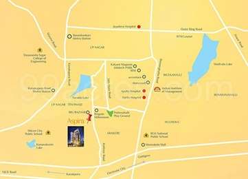 Capstone Life Axis Aspira Map - JP Nagar, Bangalore Location Map