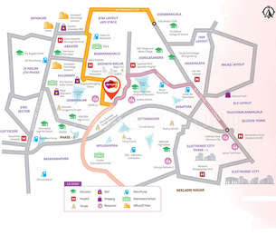 Axis Concept Axis Antara Map - Yelenahalli, Akshaya Nagar Location Map